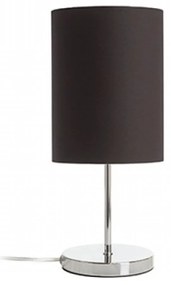 Rendl R14062 stolní lampa NYC/RON 15/20 Polycotton černá/nikl, E27, 40cm