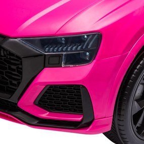 HOMCOM Dětské Elektrické Auto +3 roky Audi RS Q8 Licencované 6V Baterie 2 Motory Dálkové Ovládání MP3 Hudba Klakson Světla Max Rychlost 3km/h 101x62x…