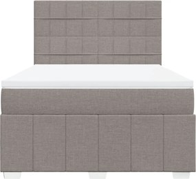 Box spring postel s matrací taupe 160x200 cm textil 3294023