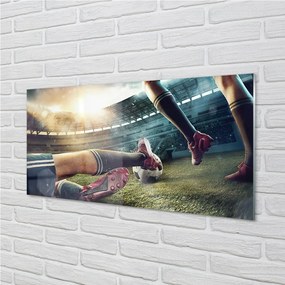 Obraz na skle Korky fotbalový stadion 125x50 cm