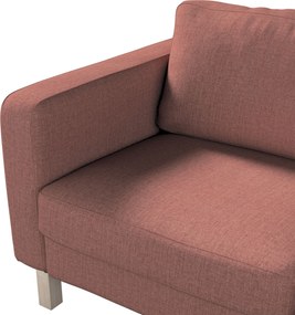 Potah na pohovku IKEA  Karlstad 2-místná, nerozkládací, krátký barva hnědá látka pletený vzor