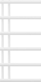 Mexen Jukon dekorativní koupelnový radiátor 988 x 500 mm, 461 W, bílý - W116-0988-500-00-20