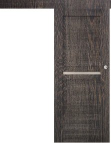 posuvné interiérové dveře na stěnu vasco doors MADERA model 2 Průchozí rozměr: 70 x 197 cm, Orientace dveří: Levé dveře, Dekor: Bílá