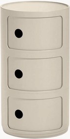 Designový odkládací stolek Componibili, 3 moduly