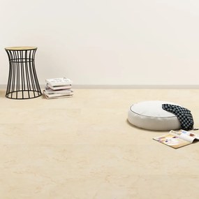 Samolepicí podlahové desky 20 ks PVC 1,86 m² béžové