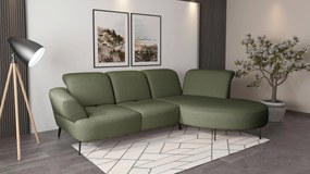 XXXLutz ROHOVÁ SEDAČKA, textil, olivově zelená Sit & More - Sedací soupravy - 000144013223