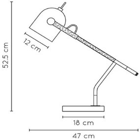 Lucide 05627/01/30 - Stolní lampa WAYLON 1xE27/25W/230V černá