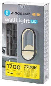 Aigostar - LED Nástěnné svítidlo LED/13,5W/230V 2700K černá/zlatá