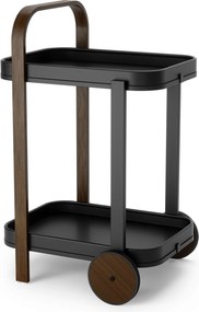 XXXLutz SERVÍROVACÍ VOZÍK, černá, barvy vlašských ořechů, 44/80/50 cm Umbra - Barové vozíky - 007422028801