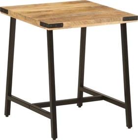 vidaXL Odkládací stolek 45 x 45 x 50 cm masivní mangovník a železo [372734]