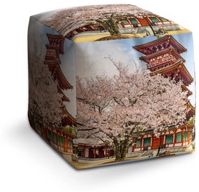 Sablio Taburet Cube Čínská věžička: 40x40x40 cm