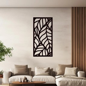 dřevo života Dekorační panel LEAF Zvolte rozměr (cm): 20x40, Zvolte barvu dekoru: Černá