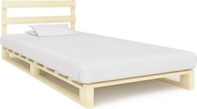 vidaXL Rám postele z palet masivní borovice 90 x 200 cm [285241] Barva: barva dřeva