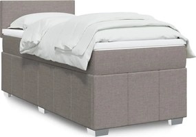 Box spring postel s matrací taupe 100 x 200 cm textil 3286976