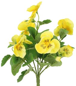 Květina umělá KT7159 Maceška, barva žlutá