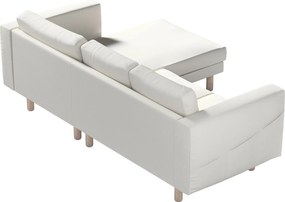 Potah na pohovku IKEA Norsborg 3-místná se šezlongem barva šedá látka pletený vzor