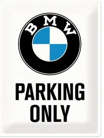 Nostalgic Art Cedule 30x40 BMW Parking Only (bílá) NA23200