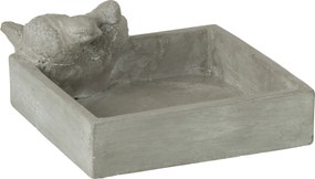 Cementové ptačí pítko/krmítko s ptáčky - 22*20*10cm