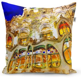 Sablio Polštář Barcelona Gaudi Casa Batllo 1 - 60x60 cm