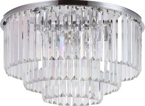 Toolight - Křišťálová stropní svítilna 7xE14 40W Glamour APP780-7C, chromová, OSW-05032