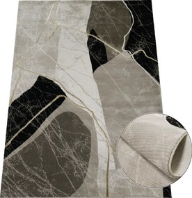 BE Koberec Gloria 3671 GOLD - béžově hnědý obdélníkový Rozměr: 60x100 cm