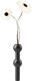 Matně černá kovová váza (výška 10 cm) Nagel – STOFF Nagel
