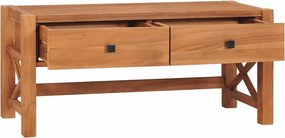TV stolek 100 x 40 x 45 cm teakové dřevo 325266