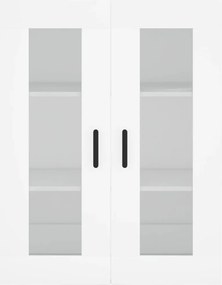 Skříň highboard bílá 69,5 x 34 x 180 cm kompozitní dřevo 3198217