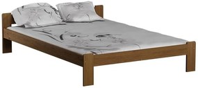 Dřevěná postel Celinka 140x200 + rošt ZDARMA (Barva dřeva: Ořech)