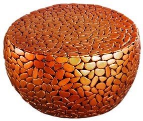 Massive home | Konferenční stolek STONE MOSAIC 72 CM měděný