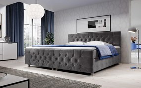 K&M postele Boxspring postel VALENCIE LUX bez úložného prostoru Velikost postele: 120 × 200 cm, Výběr matrace: Taštičková zónová matrace - měkká (70–…