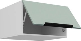 ARIA sb | horní skříňka 60 NAGU-36 1F výklopná | 60 cm | HLUBOKÁ | ANTI FINGERPRINT povrch | bílá/aquamarine