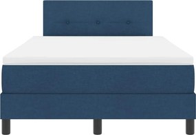 Postel s boxspringem s čelo Modrá 120 x 200 cm textil 3338684