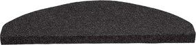 Samolepicí podložky na schody 30 ks černé 65x22,5x3,5 cm 3365907