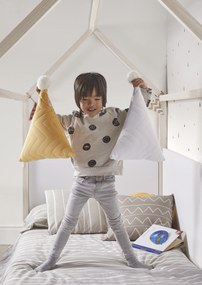 ROS1 Montessori Domečková postel Barva: 140*70  LAKOVANÁ -Vyberte barvu dle vzorníku