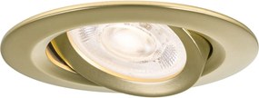 P 92419 LED vestavné svítidlo Nova Plus GU10 Flat IP65 93mm 3x4,9W 230V stmívatelné 2700K zlatá mat - PAULMANN
