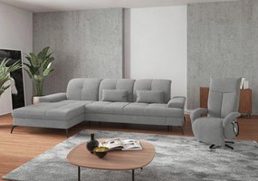 XXXLutz ROHOVÁ SEDAČKA, textil, světle šedá Sit & More - Sedací soupravy - 000144009904