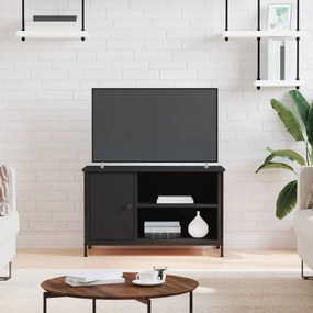 TV skříňka černá 80 x 40 x 50 cm kompozitní dřevo - Default Title