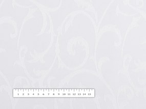 Biante Dekorační povlak na polštář TF-055 Zámecký vzor - bílý 50 x 70 cm