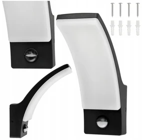 BERGE LED nástěnné svítidlo 12W - 800lm - venkovní s pohybovým čidlem