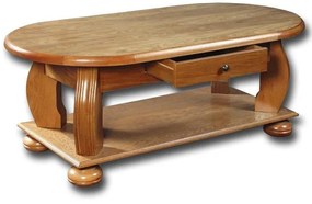 Rustikální konferenční stolek 8925 dub rustikál, 120x60 cm
