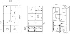 Komoda CESAR CS08 82cm