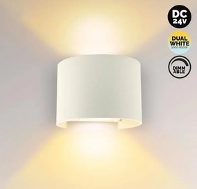 Kama lights led nástěnné svítidlo 24v dual white wl135r 12w ip65 barva: bílá