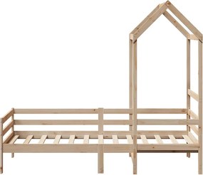 Válenda se střechou 80 x 200 cm masivní borové dřevo 3282188