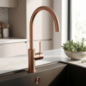 Rea Rivo, vysoká kuchyňská baterie h-365, měděná matná, REA-B9344