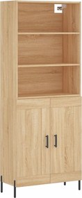 Skříň highboard dub sonoma 69,5 x 34 x 180 cm kompozitní dřevo 3189968