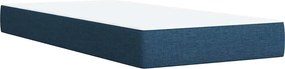 Box spring postel s matrací modrá 90x200 cm textil 3290377