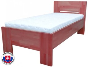 Jednolůžková postel 210x100 cm Nicky plné čelo (masiv). 745686