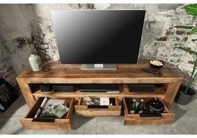 Massive home | TV stolek z mangového dřeva Iron craft 170 cm