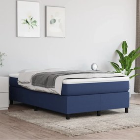 Box spring postel s matrací modrá 120x200 cm textil 3144413